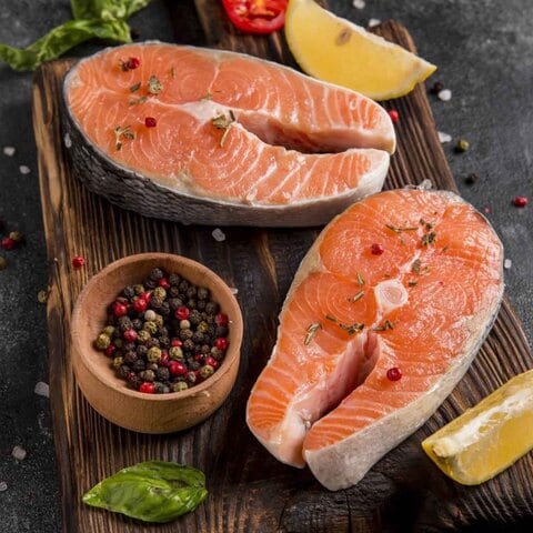Buy Fresh Salmon Steak Per Kg Online - Carrefour Kenya