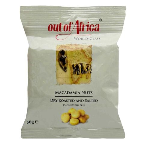 Buy Out Of Africa Dry Roasted And Salted Macadamia Nuts 50g Online ...