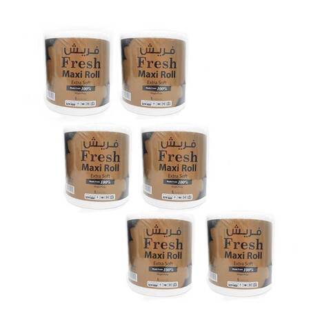 Fresh Maxi Roll 900 Grams 2 PlyEmbossed Pack of 6 Pieces - Kitchen ...