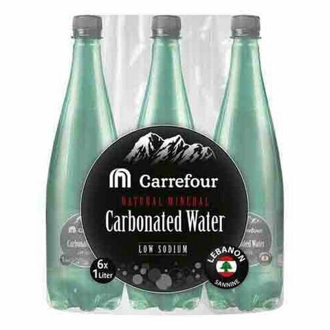 Carrefour Low Sodium Carbonated Water 1L Pack of 6 price in UAE | Carrefour UAE | supermarket ...