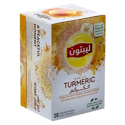 Lipton Terrific Tumeric Herbal Tea 20 Tea Bags price in UAE | Carrefour ...