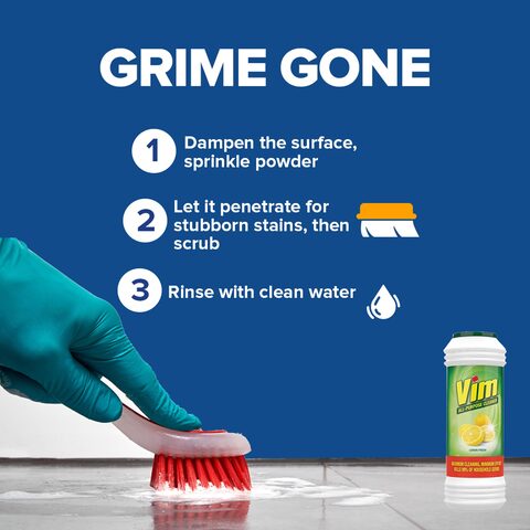 Buy Vim Multipurpose Scouring Powder Lemon Fresh 500g Online ...