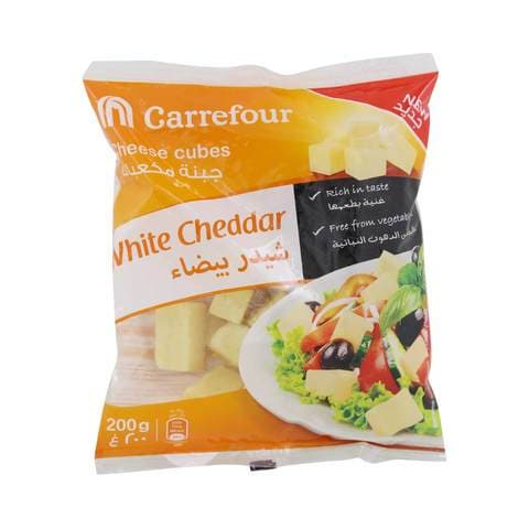 Carrefour White Cheddar Cheese Cubes 200g price in Saudi Arabia ...
