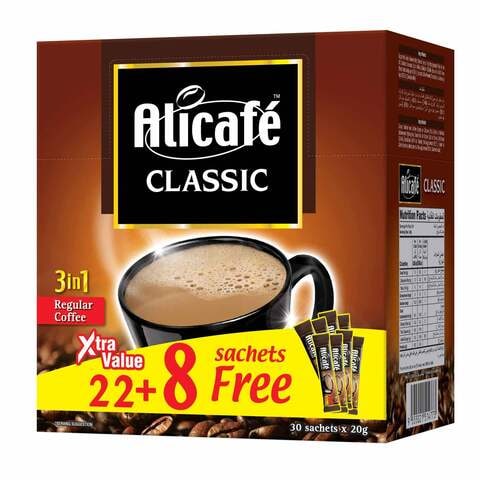 Alicafe Classic 3-In-1 Instant Coffee 20g Pack of 30 price in UAE ...