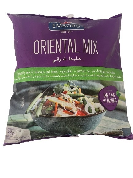 Emborg Frozen Oriental Mix 450g price in Kuwait | Carrefour Kuwait ...