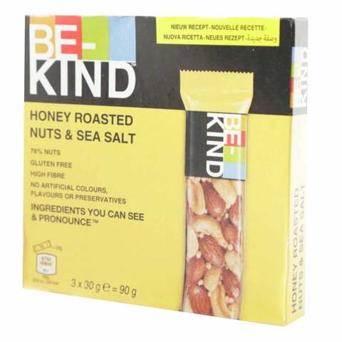 Be Kind Honey Roasted Nuts Sea Salt Bar 90g price in Kuwait | Carrefour ...
