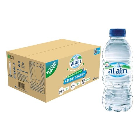 Al Ain Low Sodium Bottled Drinking Water 330ml Pack of 24 price in UAE ...