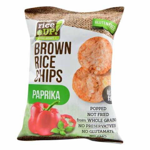 Rice Up Paprika Brown Rice Chips 25g price in Kuwait | Carrefour Kuwait ...