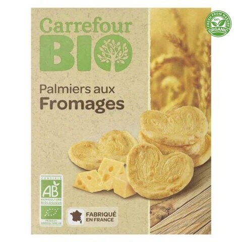 Carrefour Bio Palmiers Cheese Biscuits 100g price in UAE | Carrefour ...