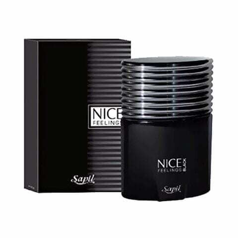 SAPIL NICE FEELINGS BLACK EAU DE TOILETTE NATURAL SPARY FOR MEN 100ML ...