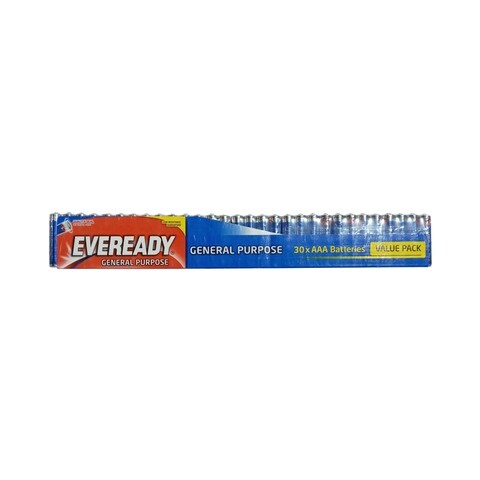 Eveready AAA General Purpose Battery Blue Value Pack of 30 price in UAE ...