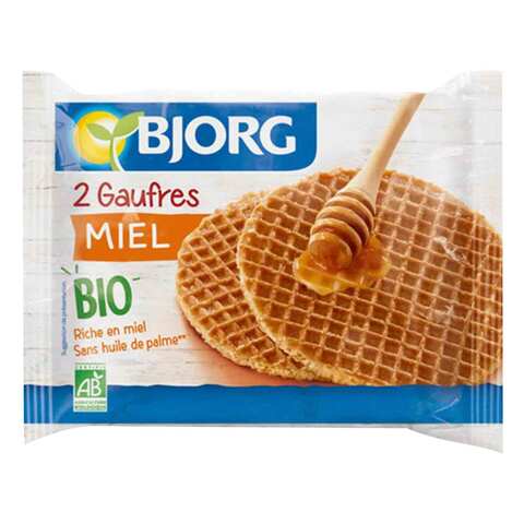 Bjorg Organic Honey Waffles 58g price in Kuwait | Carrefour Kuwait ...