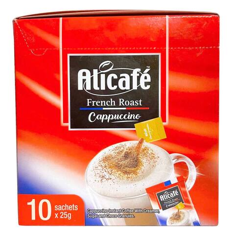 Alicafe French Roast Cappuccino Instant Coffee 25g x Pack of 10 price ...