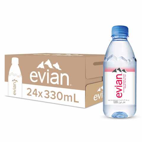 evian Natural Mineral Water 330ml Pack of 24 price in UAE | Carrefour UAE | supermarket kanbkam