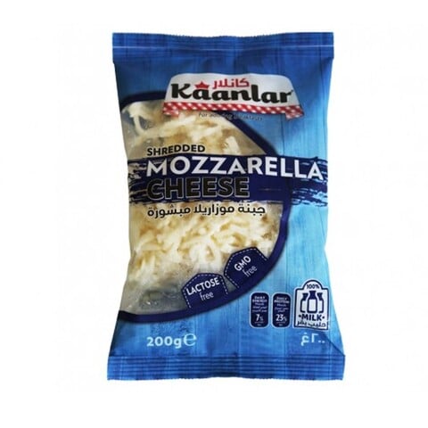 Kaanlar Shredded Mozzarella Cheese 200g price in Kuwait | Carrefour ...