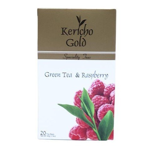 Buy Kericho Gold Green Tea And Raspberry Tea Bags 2g x Pack of 20 ...