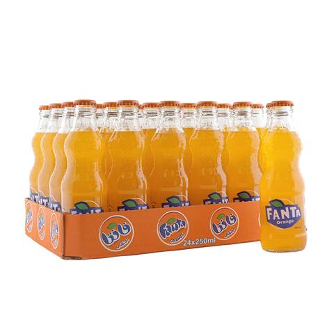 Fanta Orange Soft Drink Bottle 250ml x24 Online | Carrefour KSA