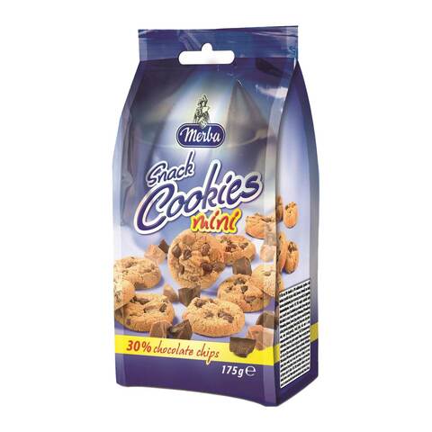 Merba Snack Mini Cookies With 30% Chocolate Chips 175g price in Saudi ...