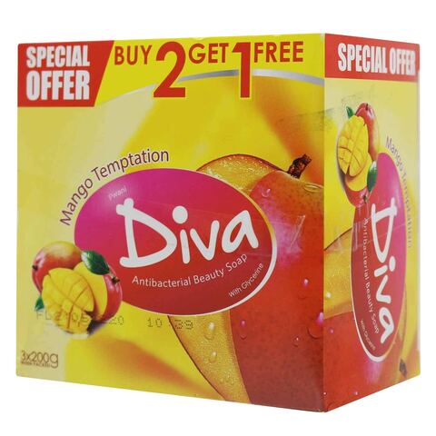 Buy Diva Soap Mango Value Pack 200G Online - Carrefour Kenya