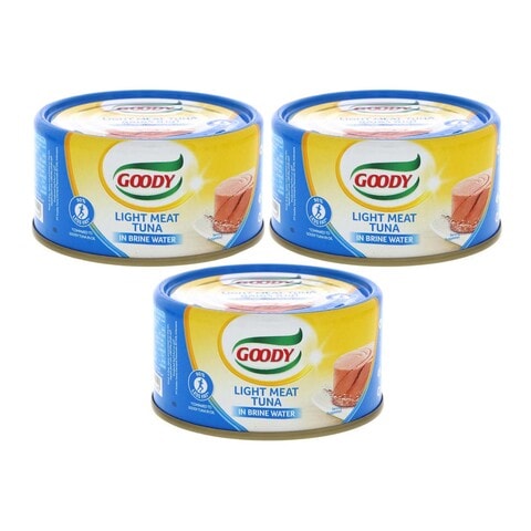 Goody Light Meat Tuna In Brine Water 160g Pack of 3 price in UAE ...