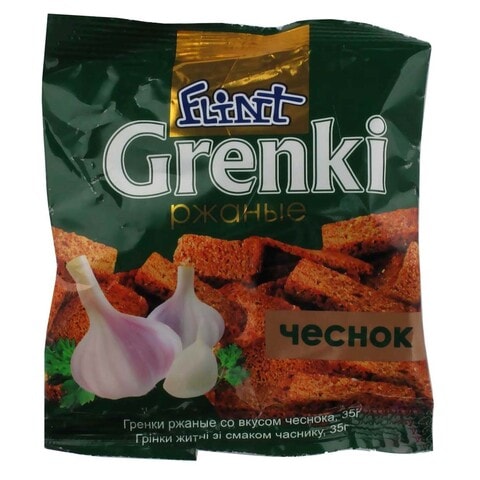 Flint Grenki Garlic Flavoured Breads 70g price in UAE | Carrefour UAE ...