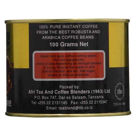 Buy Africafe Pure Instant Coffee 100g Online - Carrefour Kenya