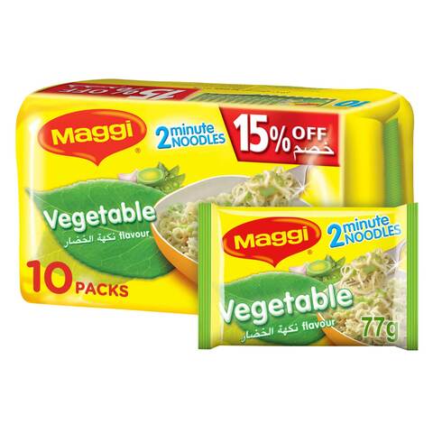 Maggi 2-Minute Vegetables Noodles 77g x Pack of 10 price in Kuwait ...