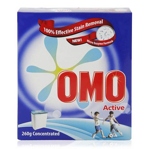 Omo active laundry detergent powder high foam for semi-automatic 260 g ...