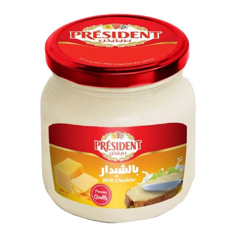 President Cheddar Cream Cheese500g price in Saudi Arabia | Carrefour ...