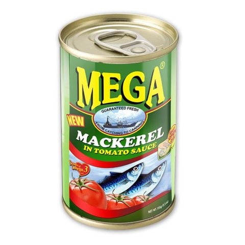 Mega Mackerel In Tomato Sauce 155g price in UAE | Carrefour UAE ...