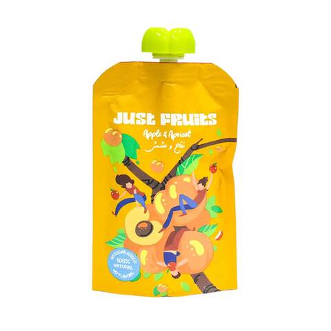Just Fruits Apple and Apricot Puree - 110 gram Online | Carrefour Egypt