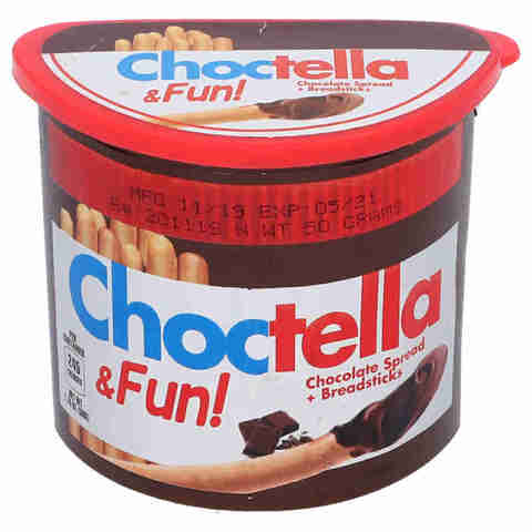 Choctella Chocolate Spread + Bread Sticks 50 gr