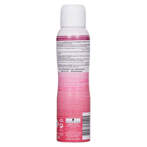 Fa Deodorant Spray for Women - Grapefruit and Lychee Scent - 150ml ...