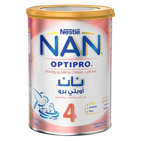 Nan optipro growing up milk formula powder stage 4 400g price in Saudi ...