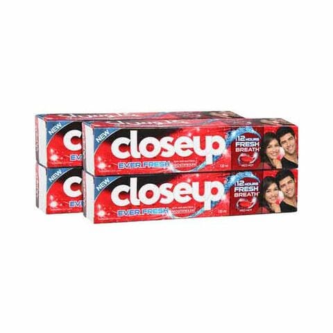 Closeup Antibacterial Red Hot Toothpaste 120ml x4 price in UAE ...