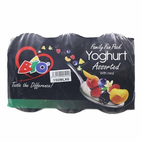 Buy BIO yoghurt assorted pack 150ml X6 Online - Carrefour Kenya