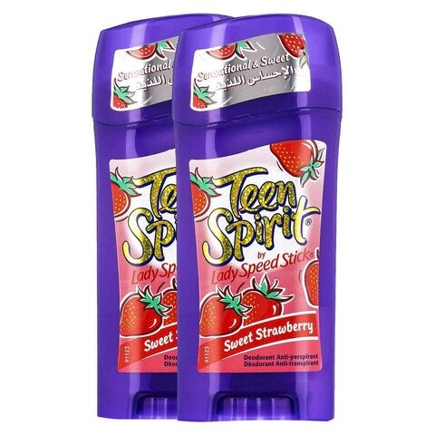 Lady Speed Stick Teen Spirit Antiperspirant Deodorant Sweet Strawberry ...