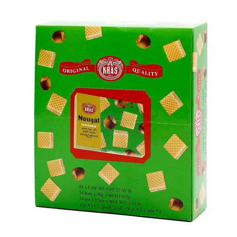 Kras Nougat Wafers 38g 24 price in Saudi Arabia | Carrefour Saudi ...