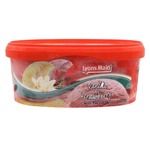 Buy Lyons Maid Vanilla And Strawberry Ice Cream 1L Online - Carrefour Kenya