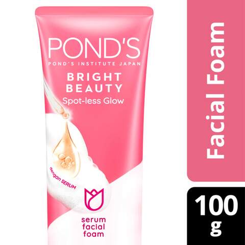 PondS Bright Beauty Serum Facial Foam With Vitamin B3 Spotless Glow For ...