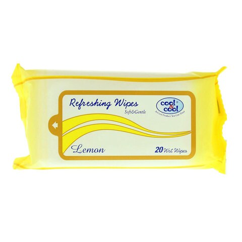 Cool cool lemon refreshing wipes 20 wipes price in Saudi Arabia ...