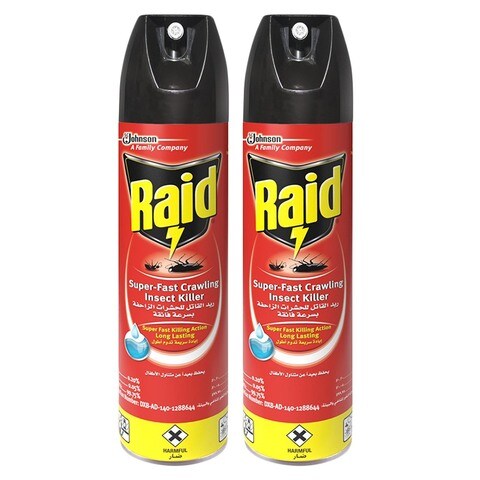 Raid Super Fast Crawling Insect Killer 300ml Pack of 2 price in UAE ...