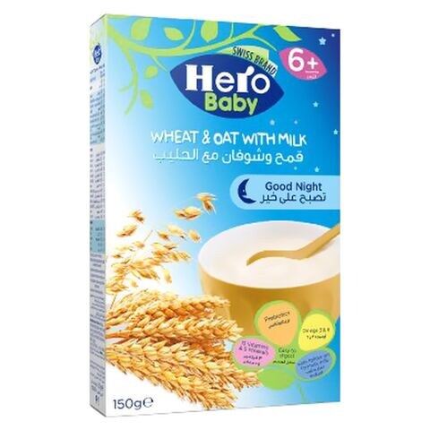 Hero Baby Wheat And Oats With Milk Cereals 150g price in UAE ...