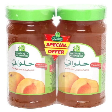 Halwani Bros Apricot Jam 400g Pack of 2 price in UAE | Carrefour UAE ...