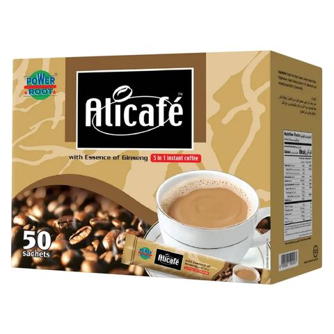 Buy Alicafe 5 In 1 Instant Coffee 20g x Pack of 50 Online - Carrefour Kenya