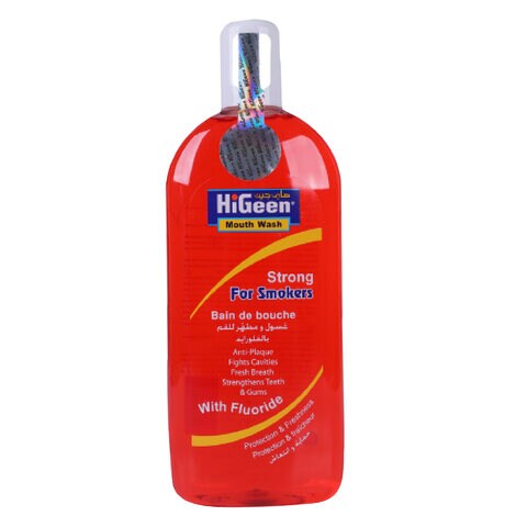 HIGEEN MOUTH WASH STRONG FOR SMOKERS WITH FLUORIDE 400ML price in ...