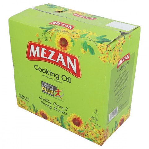 Mezan Cooking Oil Pillow Pouche 1 lt (Pack of 5)