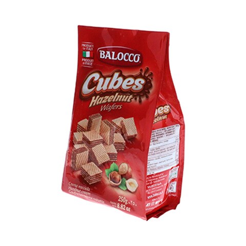 Buy Balocco Hazelnut Wafer Cube 250g Online - Shop Food Cupboard on ...