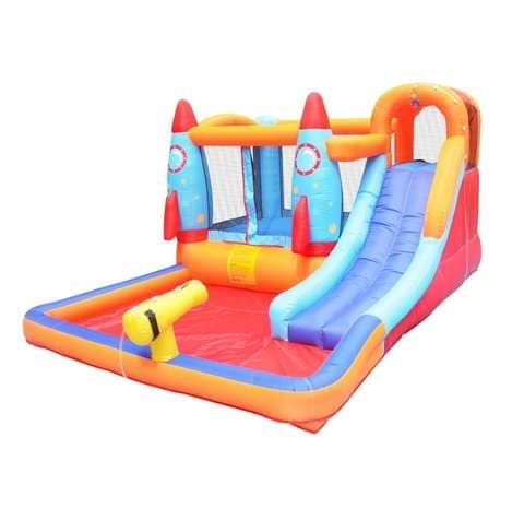 Rainbow Toys Inflatable Castles Rocket Bouncy Slides Jumping Pad ...