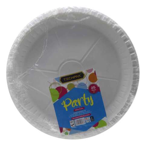 Buy TECHPAK PLATES S.WRAPPED WHITE 11" Online - Carrefour Kenya